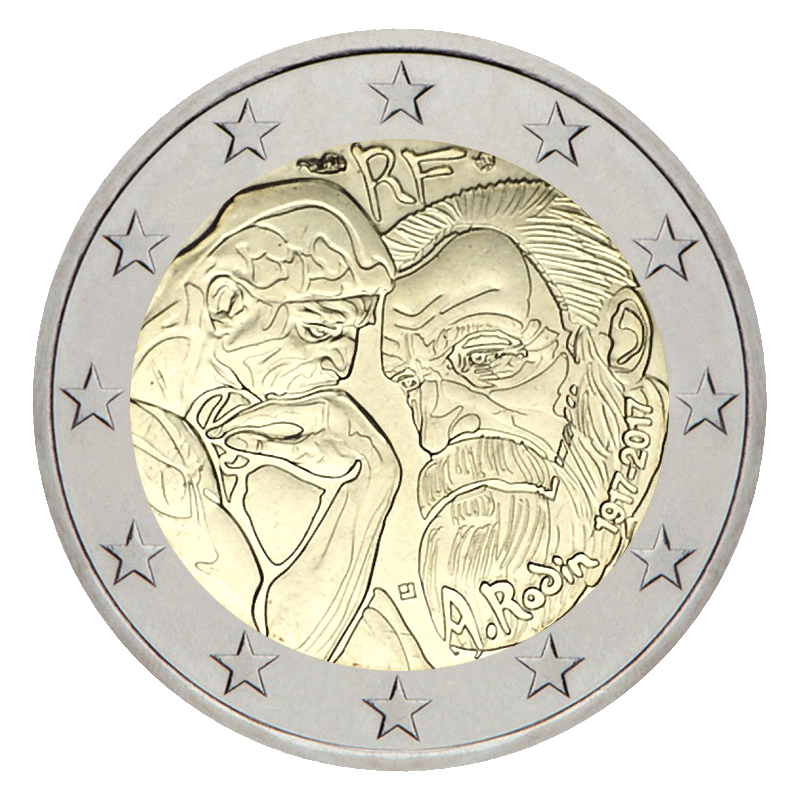2 Euros commémorative Auguste Rodin - France - 2017 - Bureau Monnaie